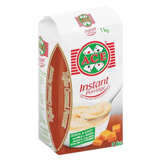 ACE INSTANT PORRIDGE TOFEE CARAMEL 10X1KG