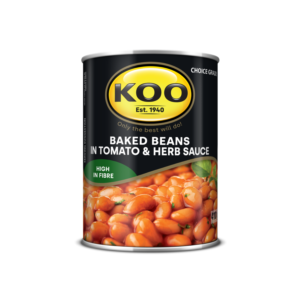KOO BEANS TOMATO&HERB 12X410G